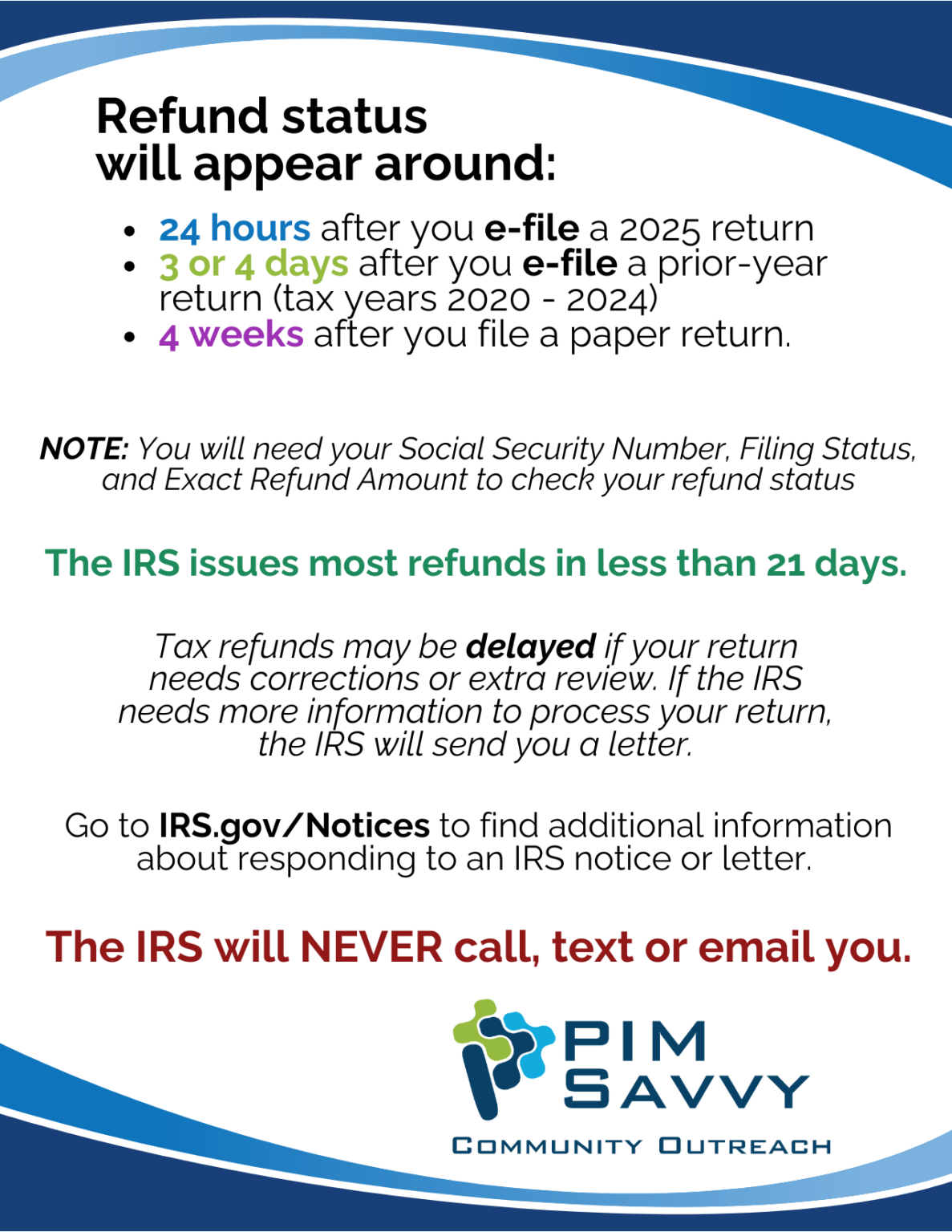 PIM Savvy's Free Tax Prep (VITA) Program - PIM Savvy
